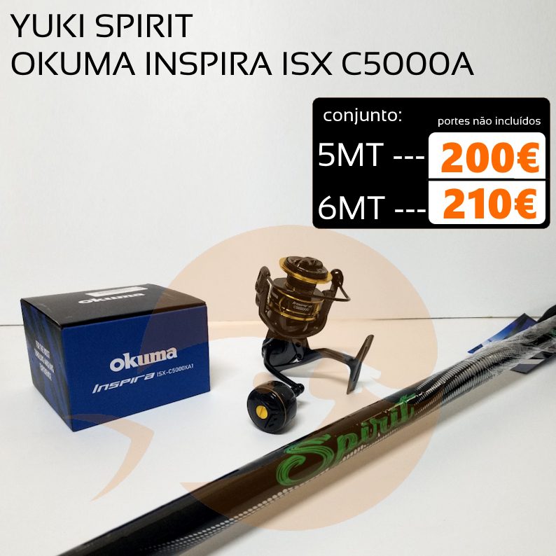 6mt Yuki Spirit + Okuma Inspira ISX C5000XA - Pesca Barrento