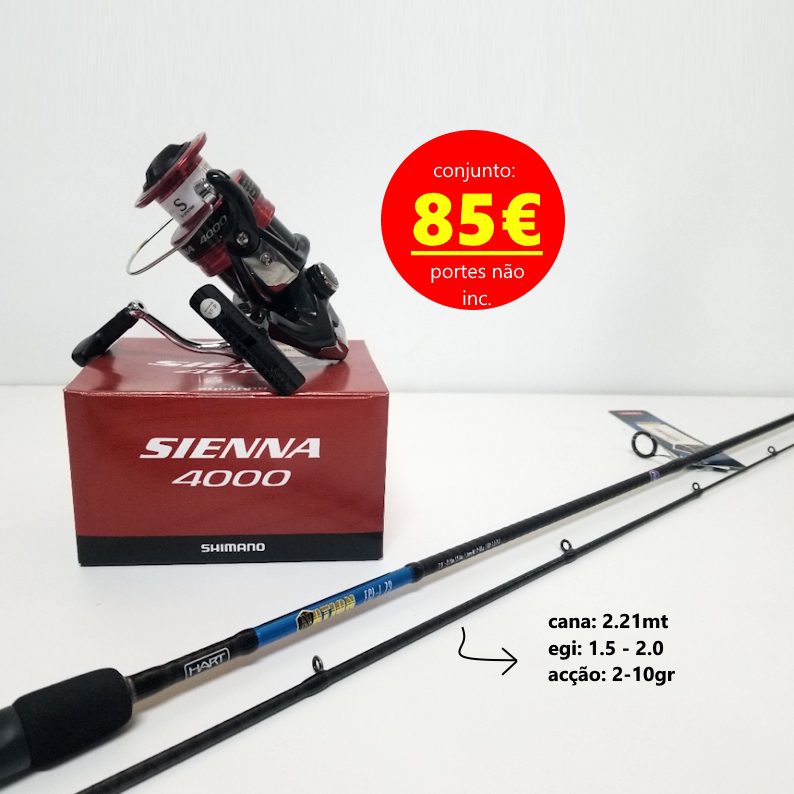 Conjunto eging Hart Nation Egi 73L t + Shimano Sienna 4000 FG - Pesca ...