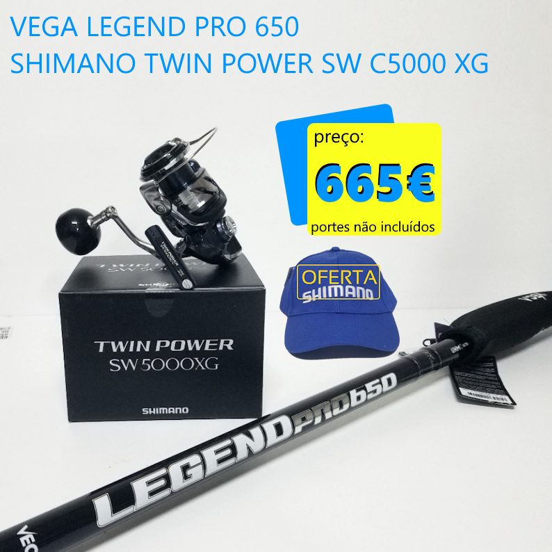 Vega Legend Pro 650 + Shimano Twin Power SW C5000 XG - Pesca Barrento